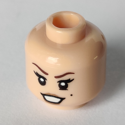 LEGO PART 3626cpr9992 Minifig Head March Harriet, Brown Eyebrows ...