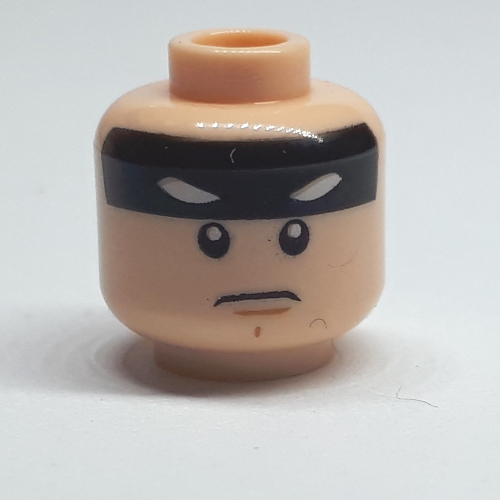 LEGO PART 3626cpr9998 Minifig Head Batman, Black Stripe on Forehead ...