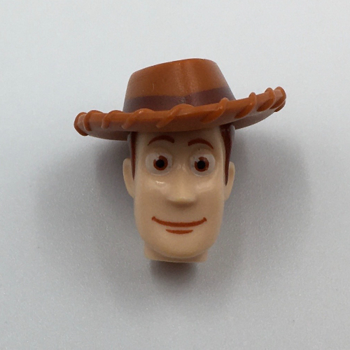 LEGO PART 87767pat0001 Minifig Head Special with Dark Orange Cowboy Hat ...