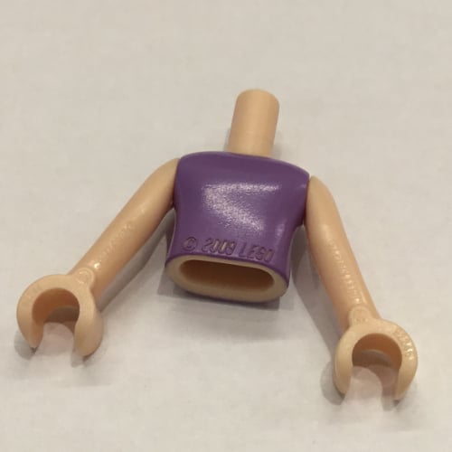 LEGO PART 92456c01pr0014 Minidoll Torso Girl with Polka Dot Medium ...