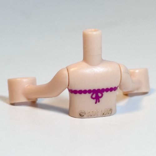 LEGO PART 92456c01pr0231 Minidoll Torso Girl with Metallic Pink Bikini ...