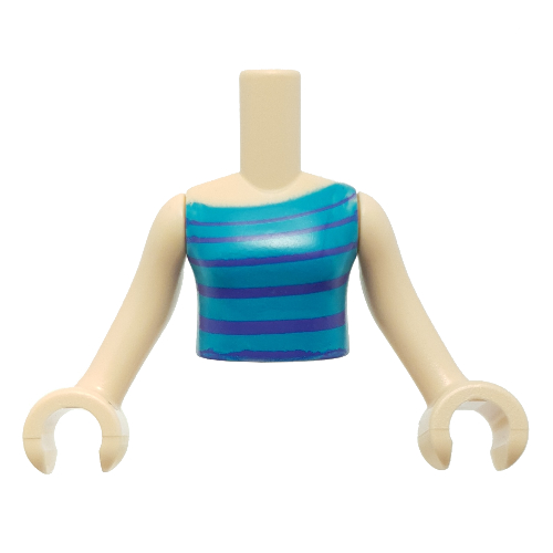LEGO PART 92456c01pr0428 Minidoll Torso Girl, Dark Turquoise/Dark ...