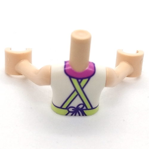 LEGO PART 92456c01pr0468 Minidoll Torso Girl with Yellowish Green Apron ...