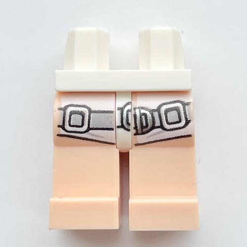 LEGO PART 970c02pr1541 Hips and Light Nougat Legs with White Upper Legs ...
