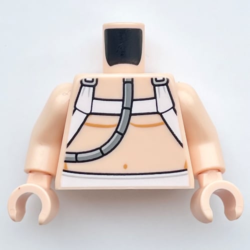 LEGO PART 973c02h02pr4365 Torso Bare Chest with White Straps, Hose ...