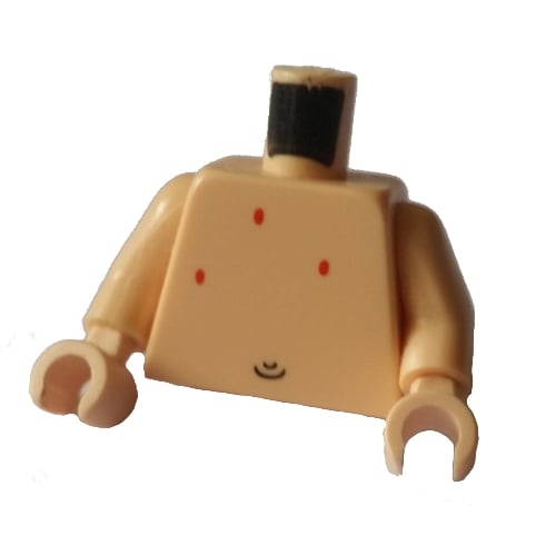 LEGO PART 973c02h02pr1259 Torso Bare Chest with Belly Button (Navel ...