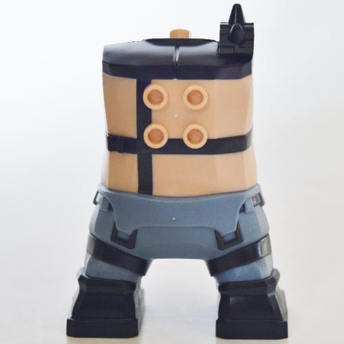LEGO PART 65538 Body Giant, Road Hog Black Vest, Sand Blue Legs ...