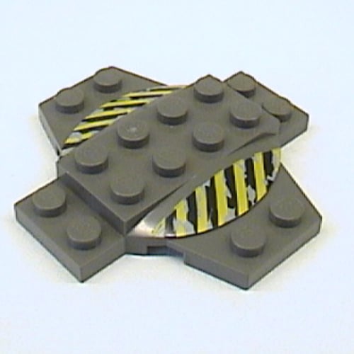 LEGO PART 30303pr0001 Plate Special 6 x 6 x 2/3 Cross with Dome and ...