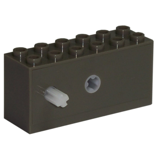 LEGO PART 42073c01 Motor Wind-Up 2 x 6 x 2 & 1/3 with Short Milky White ...