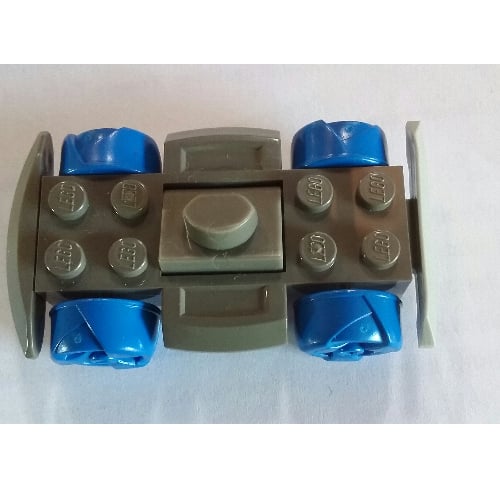LEGO PART 30558c02 Vehicle Base 4 x 6 Racer Base with Blue Wheels ...