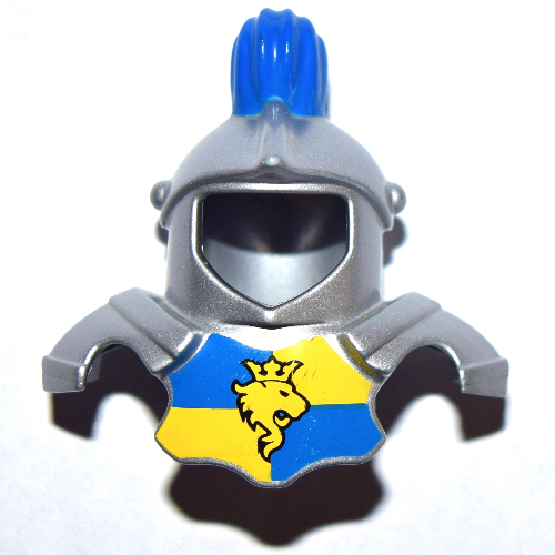 LEGO PART 51728pr0001 Duplo Armor with Blue Top Feather and Blue and ...