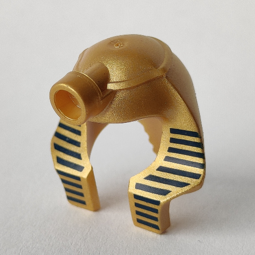 LEGO PART 90462pr0002 Headdress Mummy with Dark Blue Stripes Thin Print ...