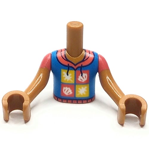 LEGO PART 11408c02pr0167 Minidoll Torso Boy with Dark Azure Shirt ...