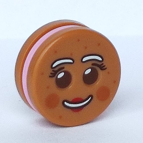 LEGO PART 14379pr0006 Minifig Head Special, Gingerbread Man with ...