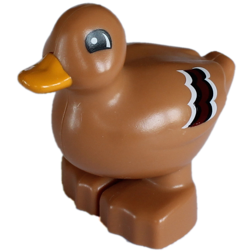 LEGO PART 19011pr0001 Duplo Animal Duck with Bright Light Orange Bill ...