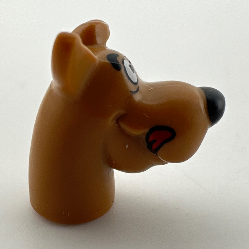 LEGO PART 20691pr0004 Animal Body Part, Dog Head Great Dane with Scooby ...