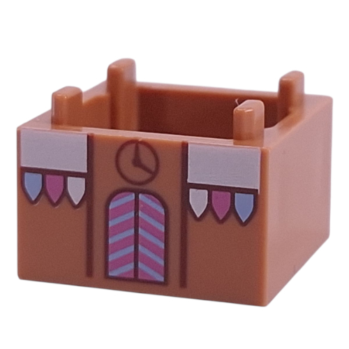 LEGO PART 2821pr0001 Container Box 2 x 2 x 1 with Gingerbread House ...