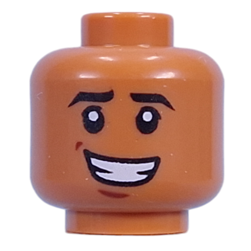 LEGO PART 28621pr4043 Minifig Head Naveen, Open Mouth Smile, Laugh ...
