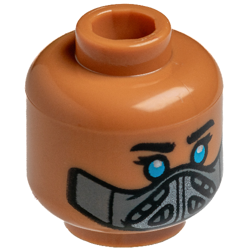 LEGO PART 28621pr4260 Minifig Head Chani, Black Eyebrows, Dark Azure ...