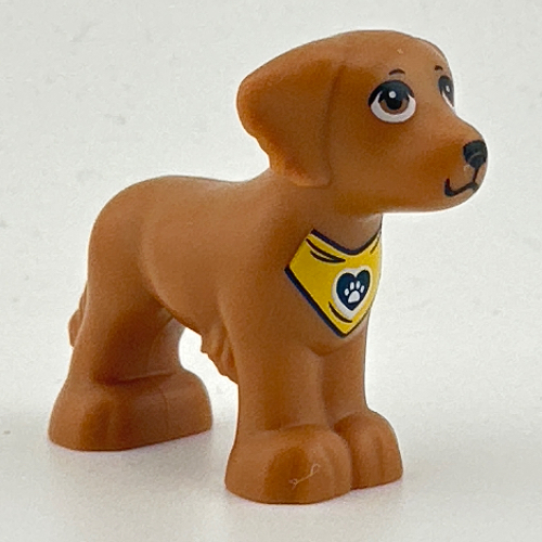 LEGO PART 3168pr0057 Animal, Dog Big with Brown Eyes, Black Nose ...