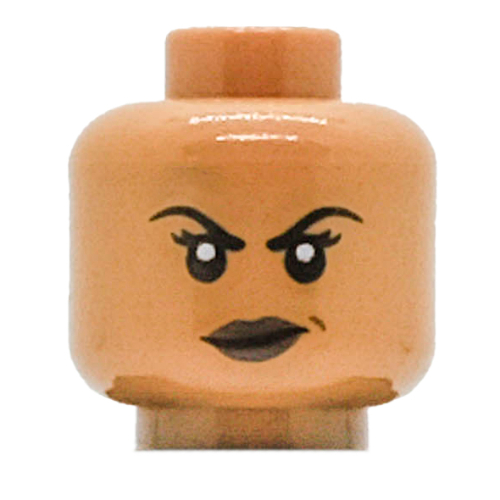 LEGO PART 3626cpr9854 Minifig Head Vixen, Eyebrows, Eyelashes, Raised ...