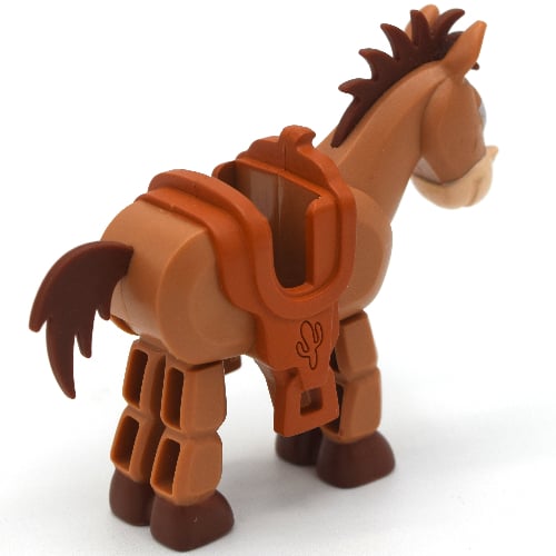 LEGO PART 88007pr0001 Animal, Horse 'Bullseye' with Dark Tan Face, Dark ...