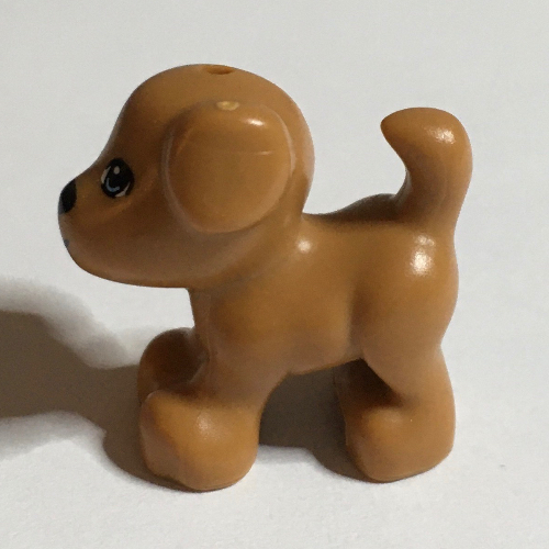 LEGO PART 93088pr0008 Animal, Dog, Small Standing with Blue Eyes, Black ...