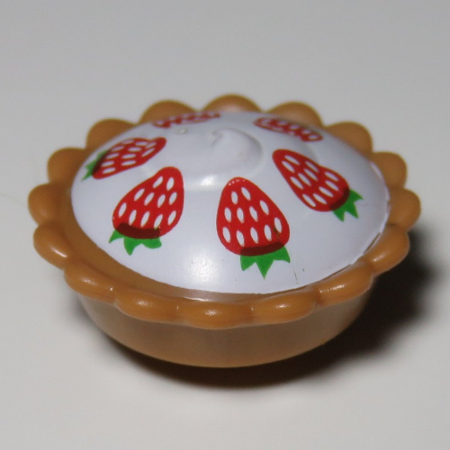 LEGO PART 93568pat0001pr0001 Food Pie with White Cream Filling and 6 ...