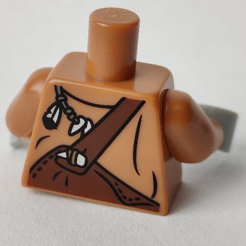 LEGO PART 973c23h14pr2524 Torso Leather Shirt with Reddish Brown ...