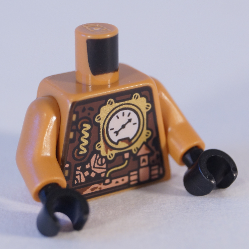 LEGO PART 973c23h03pr9942 Torso Armor, Reddish Brown Plate with Gears ...