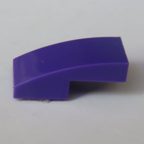 LEGO PART 11477 Slope Curved 2 x 1 No Studs [1/2 Bow] | Rebrickable ...