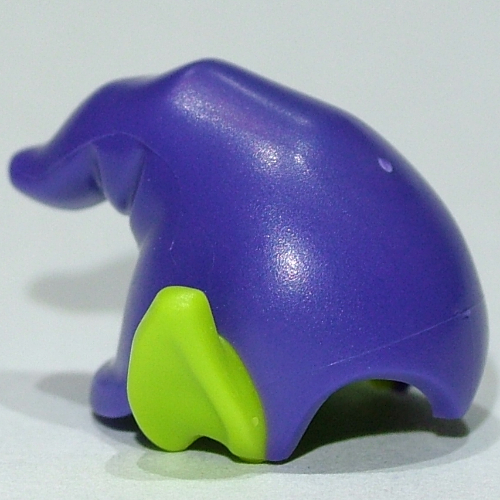 LEGO PART 18984pat0027 Hat Drooping with Pointy Ears Lime pattern ...