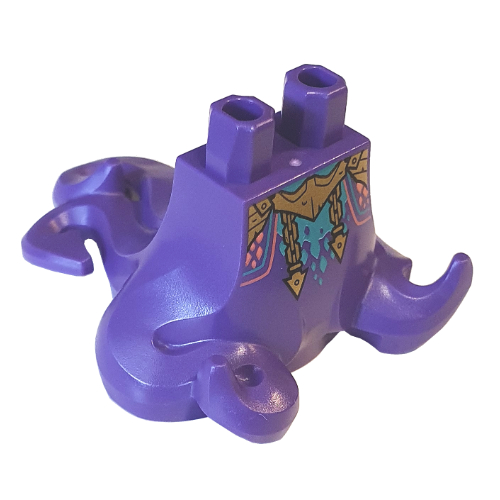 LEGO PART 78172pr0001 Lower Body with 5 Tentacles with Gold Jewelry ...