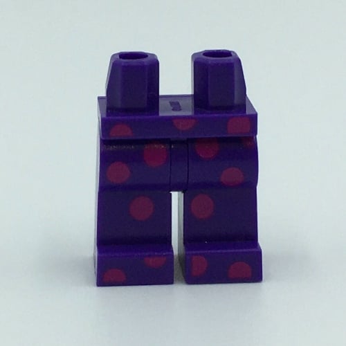 LEGO PART 970c09pr1857 Hips and Dark Purple Legs with Magenta Spots ...