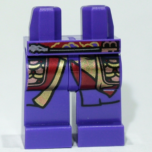 LEGO PART 970c09pr2236 Hips and Dark Purple Legs with Copper Armour ...