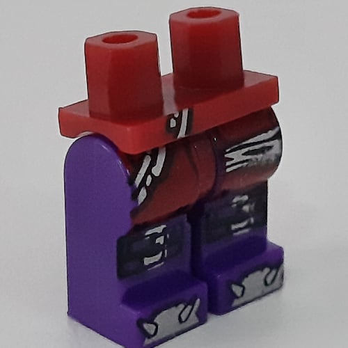 LEGO PART 970c09pr0799 Hips and Dark Purple Legs with Silver Chain ...