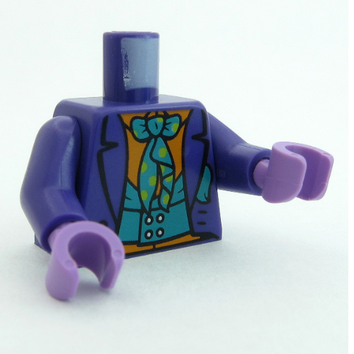 LEGO PART 973c09h33pr6761 Torso Jacket, Dark Purple Collar, Dark ...