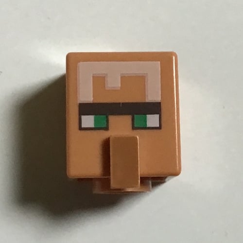 LEGO PART 23766pr0004 Minifig Head Special, Cube with Nose and ...