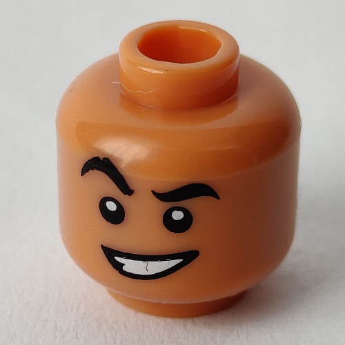 LEGO PART 3626cpr1880 Minifig Head Aladdin, Eyebrows, Raised Right ...