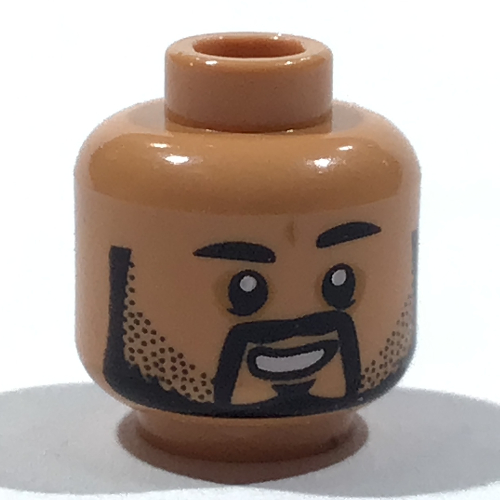 LEGO PART 3626cpr2039 Minifig Head Bodhi Rook, Black Goggles and Frown ...