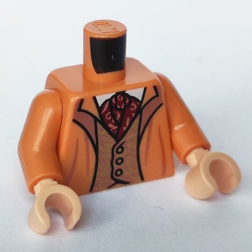 LEGO PART 973c13h02pr5694 Torso Robe, Open over Vest with Gold Filigree ...