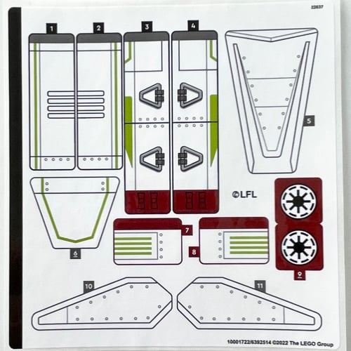 LEGO PART 10001722 Sticker Sheet for Set 75342-1 | Rebrickable - Build ...