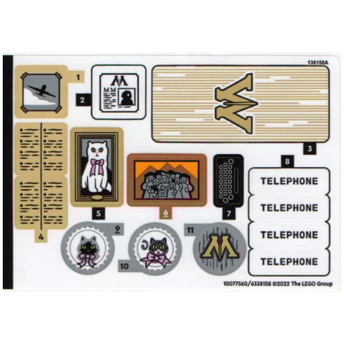 LEGO PART 10077560 Sticker Sheet for Set 76403-1 | Rebrickable - Build ...