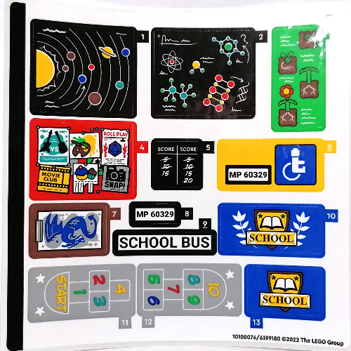 LEGO PART 10100076 Sticker Sheet for Set 60329-1 | Rebrickable - Build ...