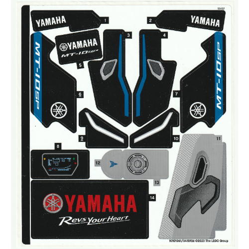 LEGO PART 10101061 Sticker Sheet for Set 42159-1 | Rebrickable - Build ...