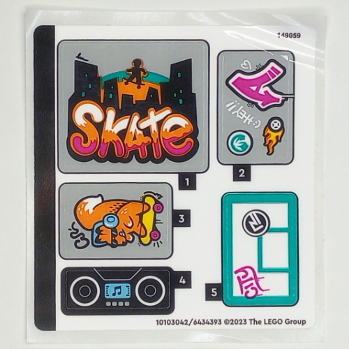 LEGO PART 10103042 Sticker Sheet for Set 60364-1 | Rebrickable - Build ...