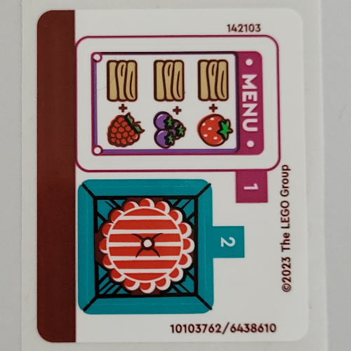 LEGO PART 10103762 Sticker Sheet for Set 41753-1 | Rebrickable - Build ...