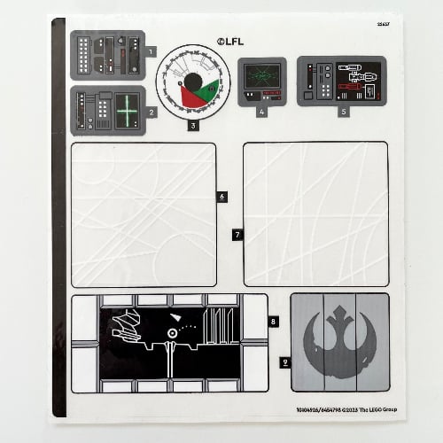 LEGO PART 10104926 Sticker Sheet for Set 75365-1 | Rebrickable - Build ...