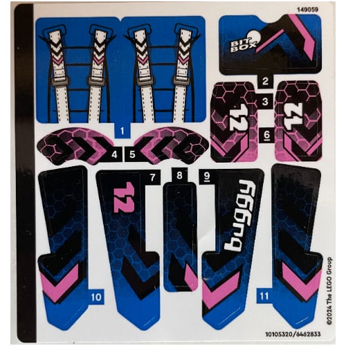 LEGO PART 10105320 Sticker Sheet for Set 42164-1 | Rebrickable - Build ...