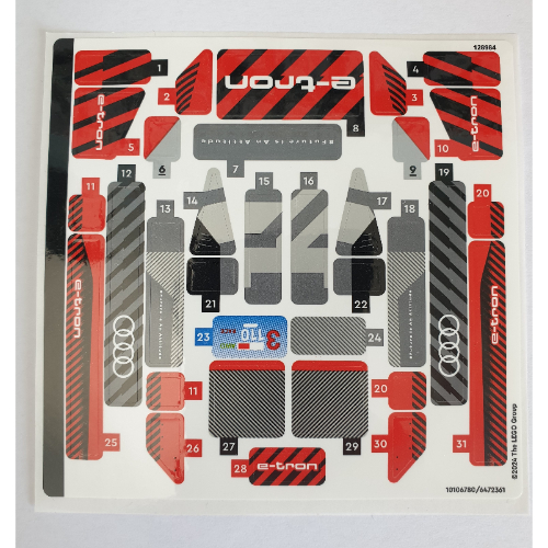 LEGO PART 10106780 Sticker Sheet for Set 76921-1 | Rebrickable - Build ...